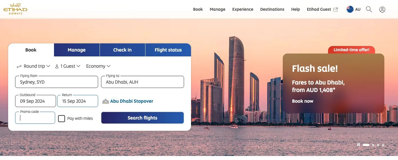 Etihad Promo Codes for 2025 | Round trip international flights starting ...